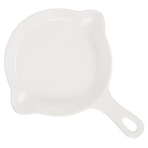 Alipis Ceramic Bakeware Bread Oven Bread Loaf Pans for Baking Mini Loaf Baking Pans Ceramic Egg Skillet Tortilla Pan Mini Fry Pan Plate for Cheese Roasting High Temperature Baking Pan Egg