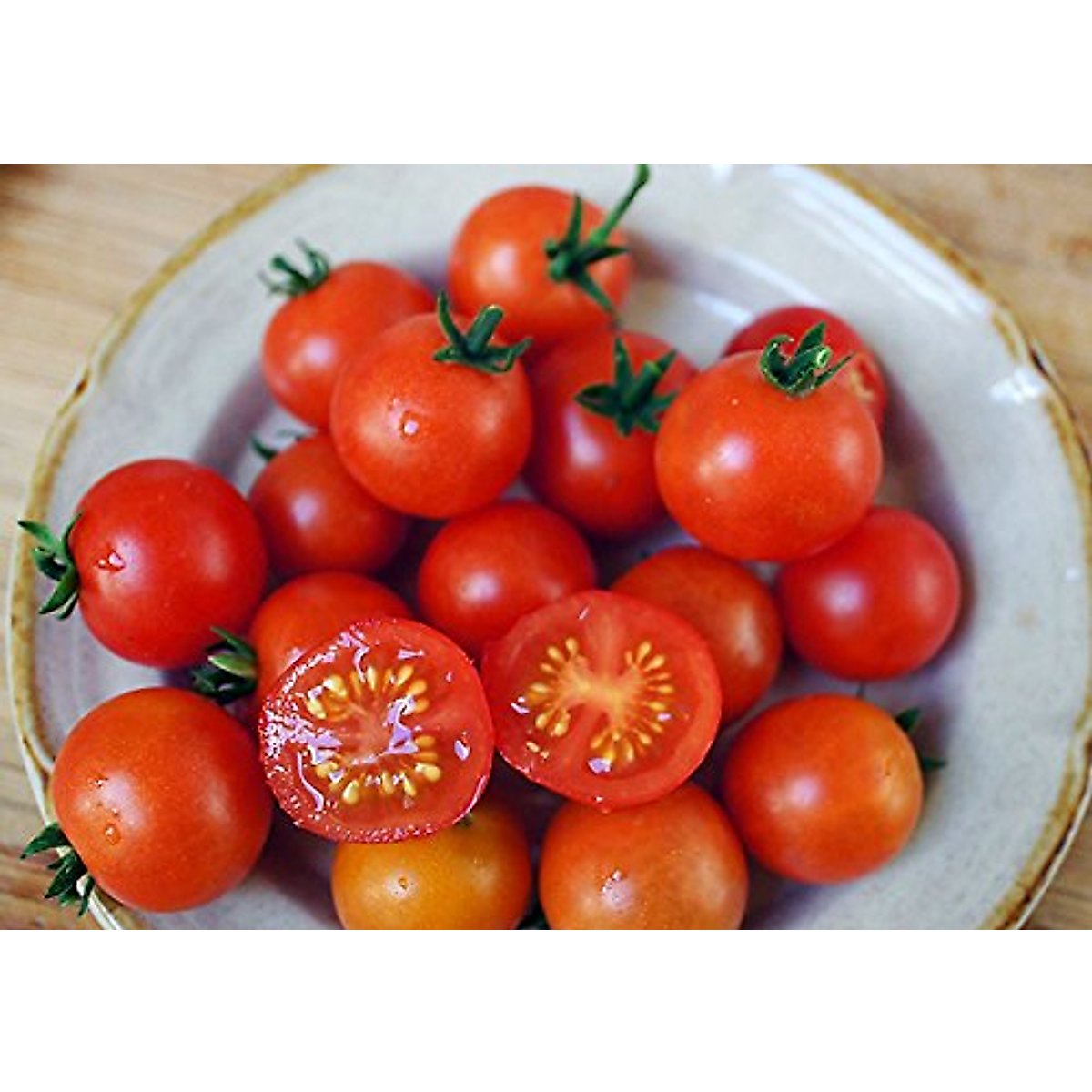 30+ Dwarf Red Robin Tomato Seeds, Heirloom Non-GMO, Sweet, Low Acid, Determinate, Open-Pollinated, Delicious, Lycopersicon lycopersicum, from USA