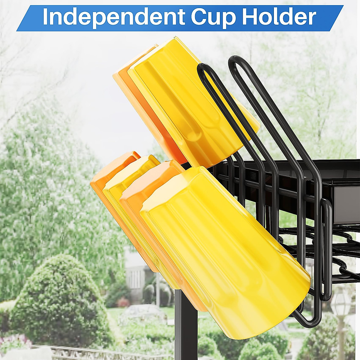 SNTD Over The Sink Dish Drying Rack, Width Adjustable (26.8" to 34.6") 2 Tier Dish Rack Drainer for Kitchen Counter Organization and Storage, Utensil Sponge Holder Sink Caddy Dryer Rack Black