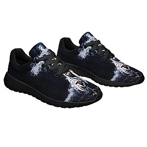 Cross Saves Us Shoes for Men Women Running Sneakers Breathable Casual Sport Tennis Shoes Gift for Him Her Black Size 13