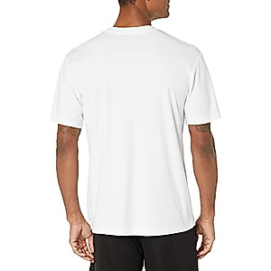 Nautica mens Active Short Sleeve Performance T-shirt T Shirt, White, Medium US