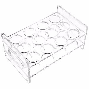 Kichvoe Shot Glass Holder Shot Glasses Bulk Serving Tray Shot Glass Serving Tray Acrylic Cup Rack Organizer for Bar Party-12 Holes