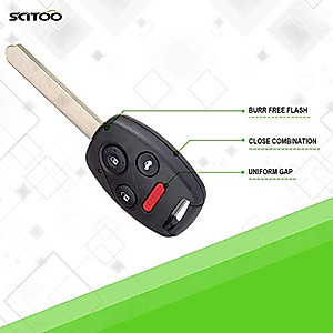 SCITOO Keyless Entry Remote Control Key Fob Replacement for Honda Accord for Honda CR-V 2003-2007 1PC FCC OUCG8D380HA 35111SHJ305 850GG8D380HA