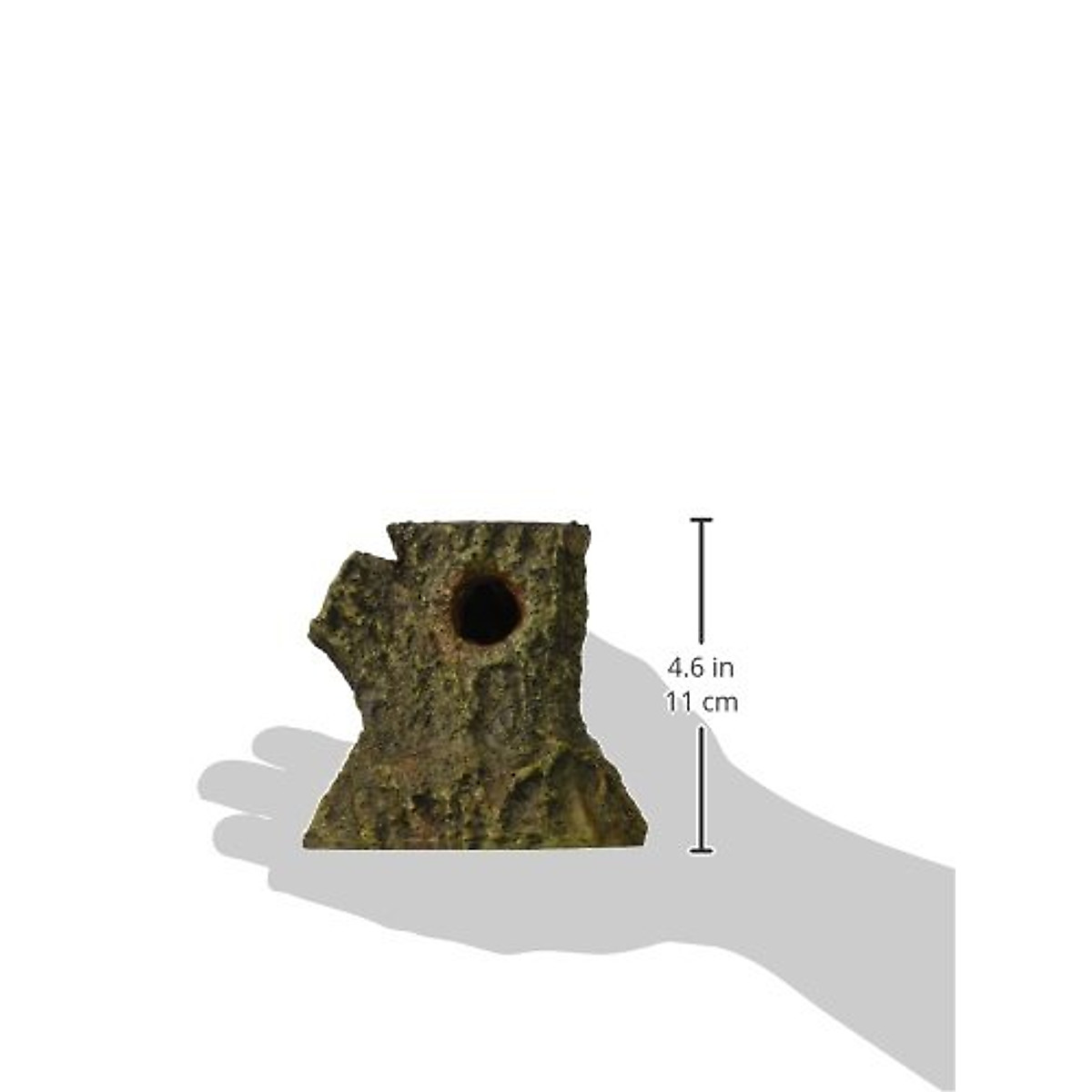 Zilla Reptile Habitat Décor Hideouts Stump Den, Small