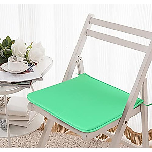 TUNKENCE Solid Chair Pad Chair Pad Covers Square Strap Garden Chair Pads Seat Cushion for Outdoor Bistros Stool Patio Dining Room for Office, Dining, Kitchen, Patio, Porch or Deck