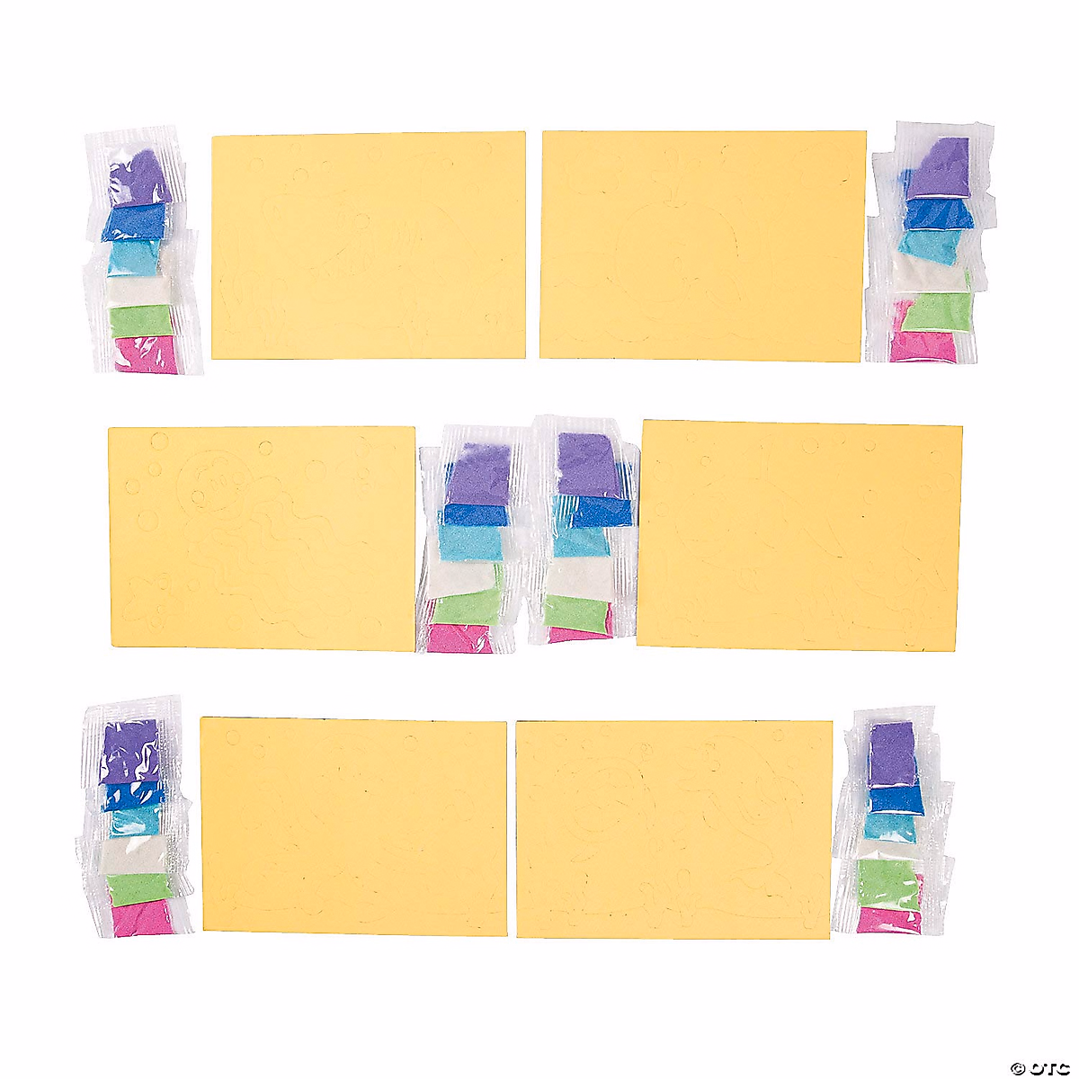 Fun Express Ocean Animal Sand Art Set - Makes 24 - VBS Vacation Bible School Supplies/Decor - Educational and Learning Activities for Kids