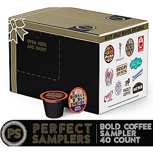 Perfect Samplers Coffee Pod, Dark Roast & Bold Flavors, Single Serve Cups for Keurig K Cup Machines, Robust Assortment, Variety Pack, 40 Count