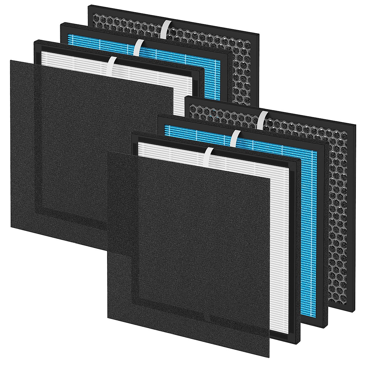 VALZONE AirMax 10L Pro Filter Replacement Kit Compatible with Okaysou Smart Airmax 10L Pro and Aiibot-A300 Air Purifi er,2 Packs