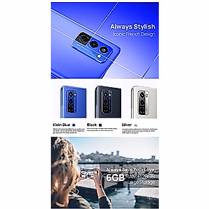 WIKO 10 4G Cell Phone Unlocked Smartphone Android 12 4GB RAM 128GB ROM 5000mAh 6.74 Inch Super Big Display 50MP AI Triple Camera Mobile Phones, US Version, Silver