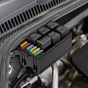 Nilight Fuse and Relay Block Box 6 Slots 24V ATC/ATO Universal Waterproof Kit for Car Truck Marine Boat