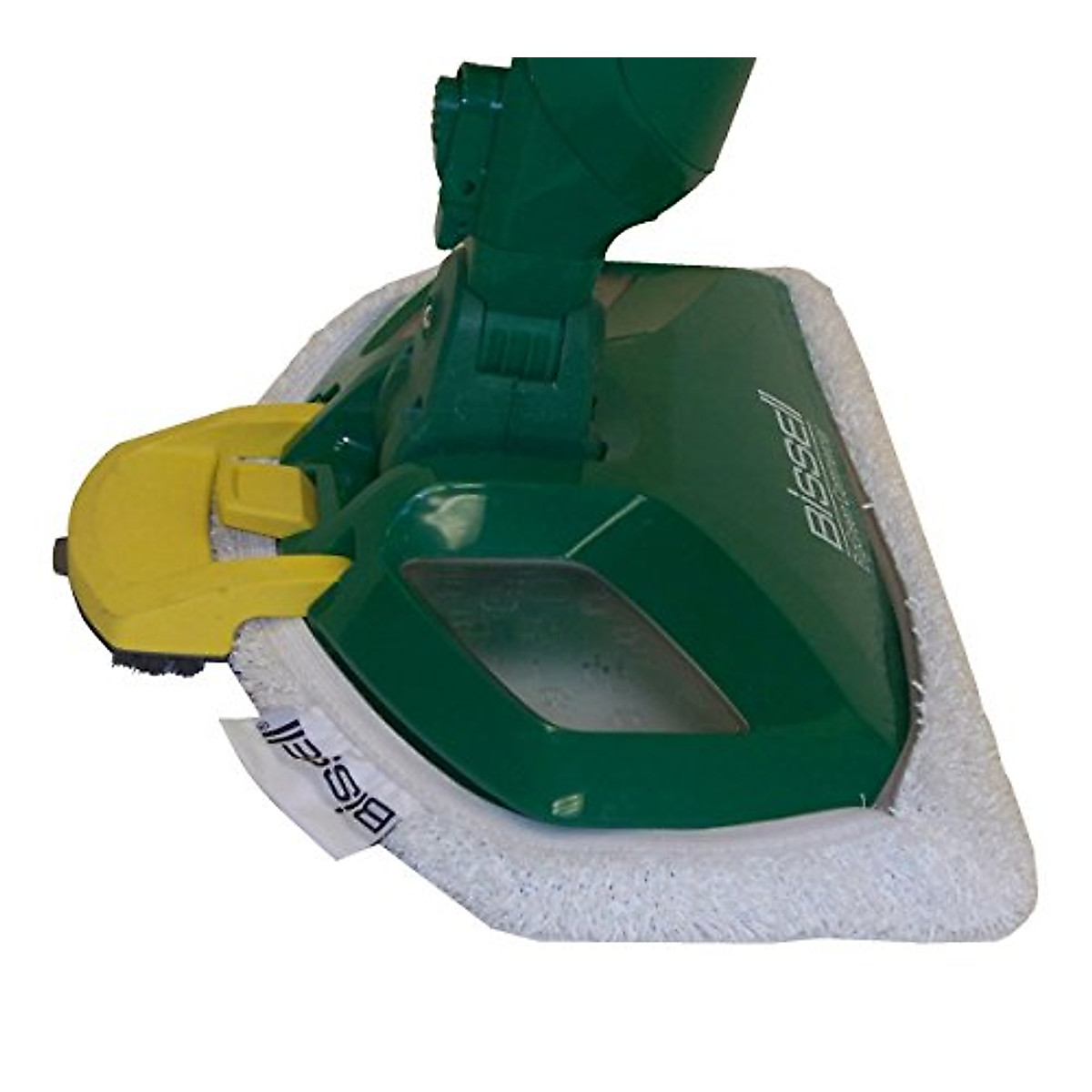 Bissell Commercial-BGST1566 Steam Mop Power Steamer, 12.5" wide, comes with Two soft pads for every day and one scrubby pad for heavy messes,Green