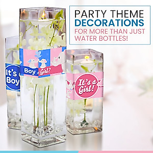 Super Cute, Waterproof, It's a Boy Water Bottle Baby Label 24PK. Fun, Unique Elephant Party Favor Designs. Durable, Blue Favors for Showers, Sprinkles or Gender Reveals. Great Drink Labels Guests Love