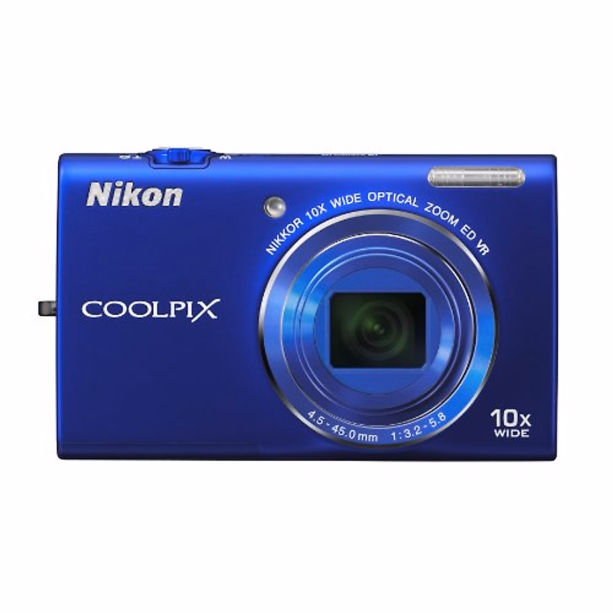 Nikon COOLPIX S6200 16 MP Digital Camera with 10x Optical Zoom NIKKOR ED Glass Lens and HD 720p Video (Blue)
