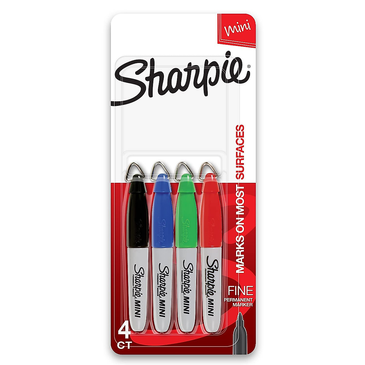 Sharpie Mini Permanent Markers - 4 Assorted Colors | Portable & Versatile