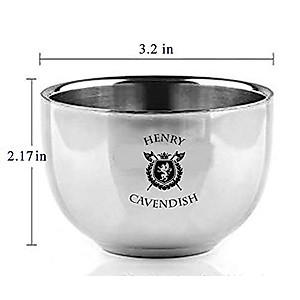 Henry Cavendish® Stainless Steel Shaving Soap Bowl. Enhance Your Shave with the Best Mug and buy yourself a Good Shaving Brush.