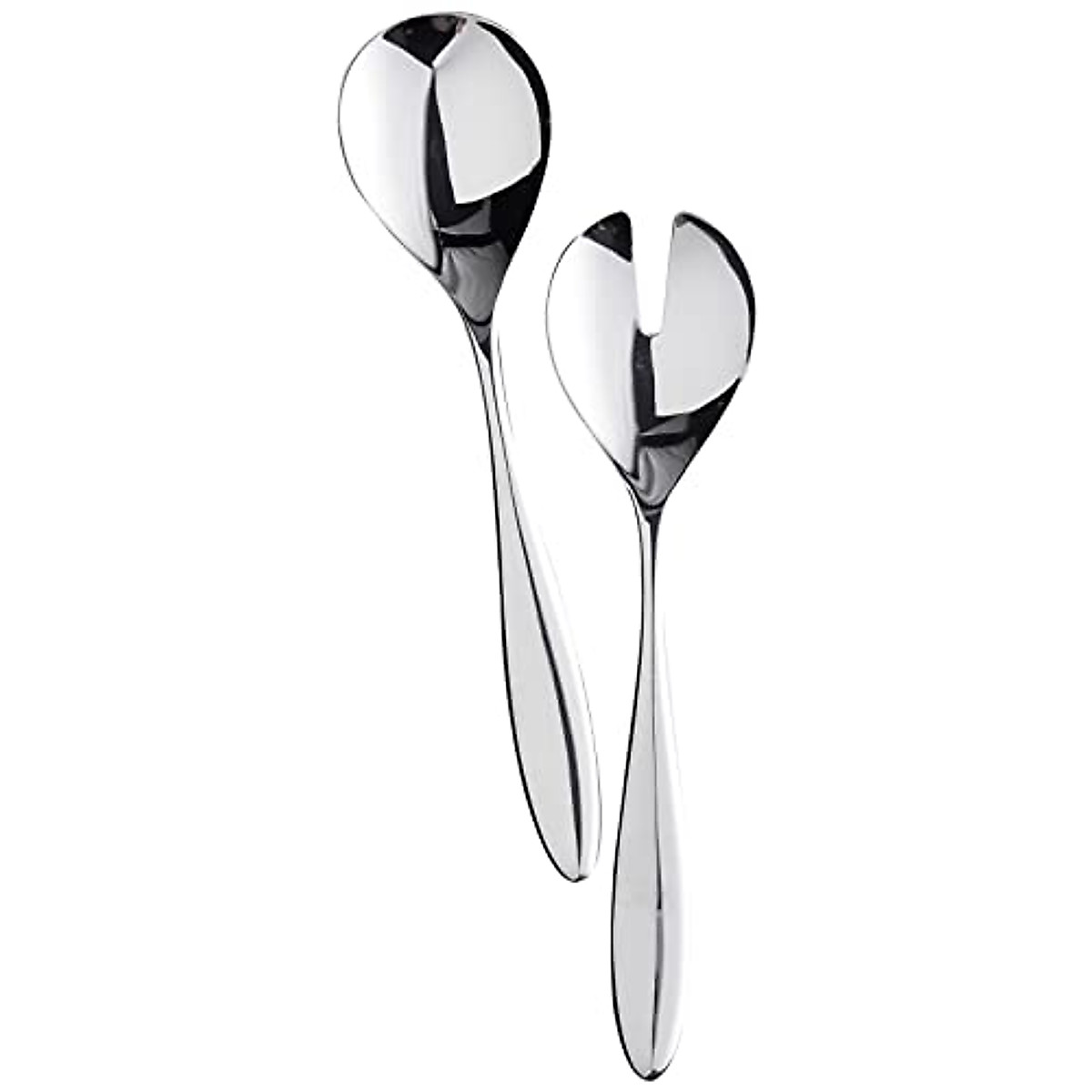Alessi Mami 10-1/4-Inch by Salad Set, Mirror Polished