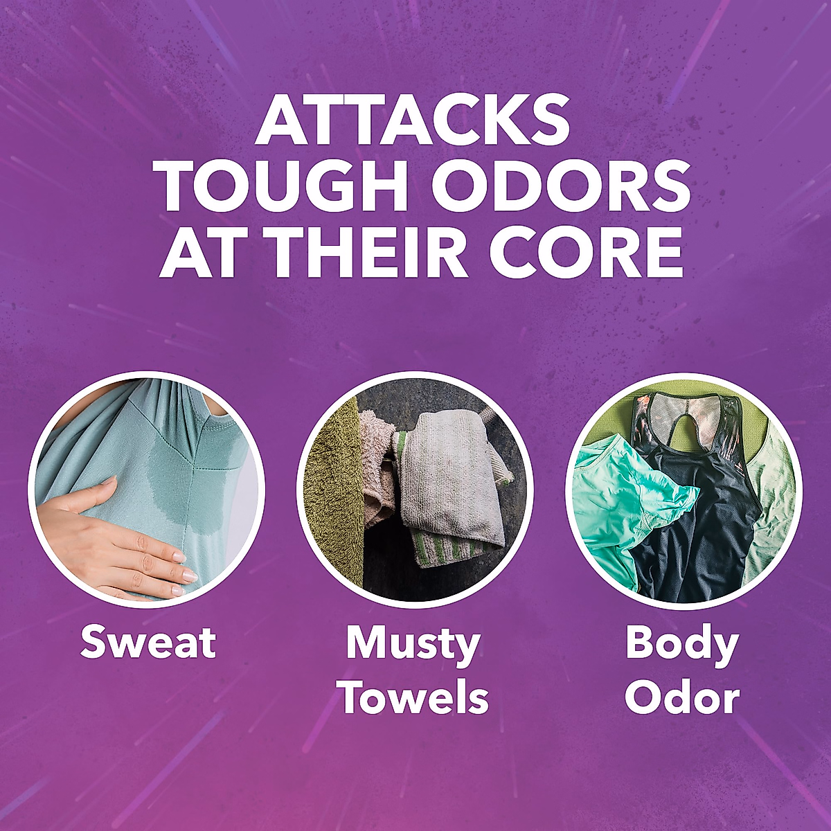 OxiClean Odor Blasters Odor and Stain Remover Laundry Booster Liquid, 50 fl oz