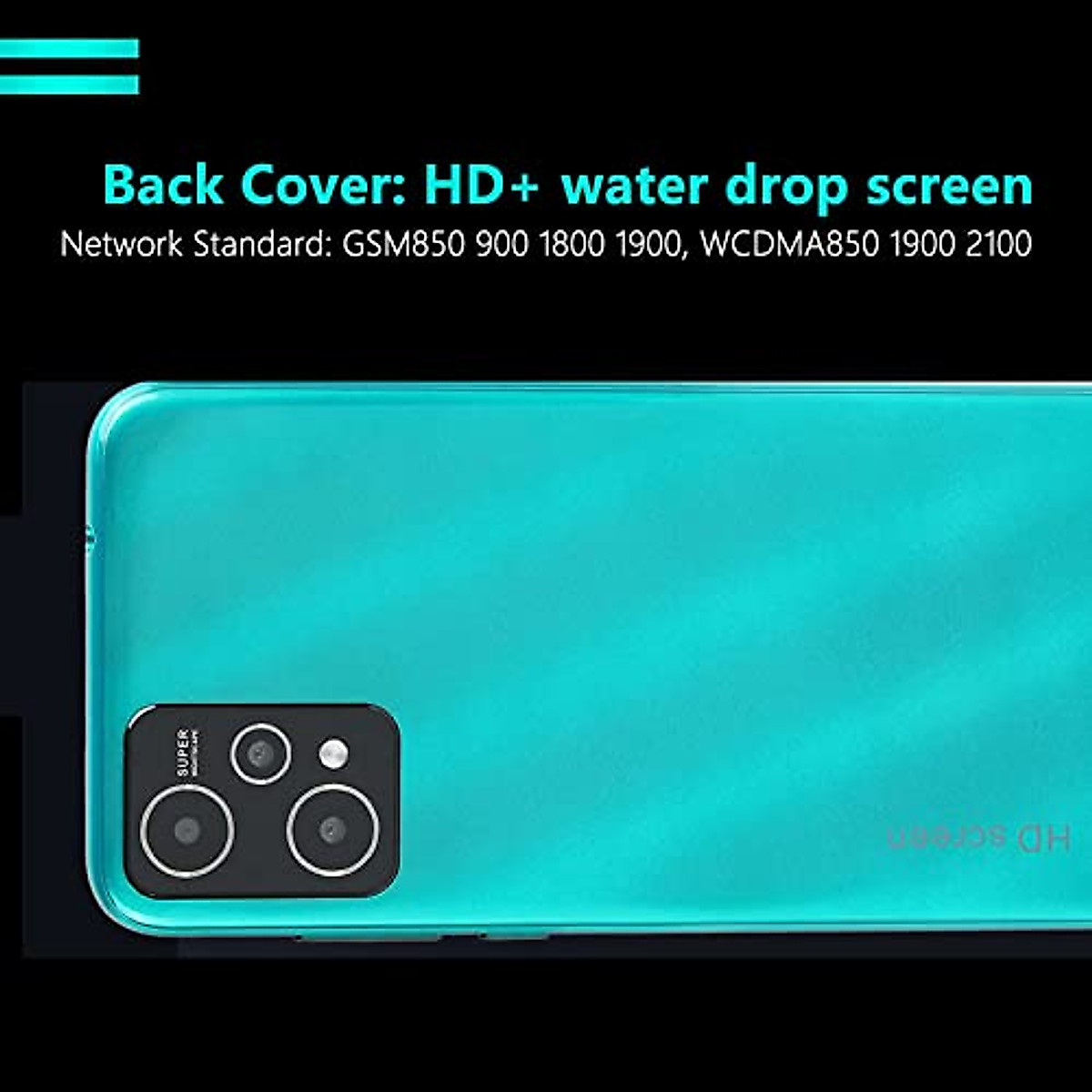 Yoidesu 10Pro 5G Unlocked Smartphone, Green 6in HD Screen 4GB RAM 32GB ROM Mobile Phone, Front 8MP Rear 16MP, 6000mAh Battery, Face Recognition, Dual SIM Cell Phone for Android 11 (US Plug)