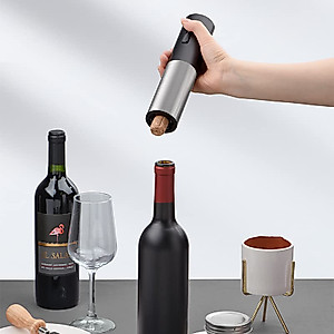 Electric Wine Opener - Automatic Electric Wine Bottle, Rechargeable Corkscrew Opener with Foil Cutter, Wine Bottle Openers, Cordless Wine Opener for Home Kitchen Party Bar Wedding