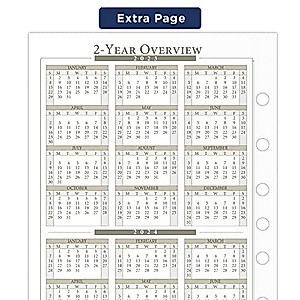 AT-A-GLANCE 2023 Monthly Planner Refill, 87229 Day-Timer, 5-1/2" x 8-1/2", Size 4, Desk Size, Ruled Daily Blocks, Loose Leaf, Monthly Tabs (481-685Y)