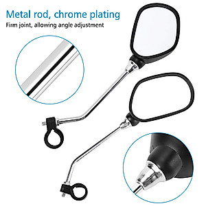 Bike Rearview Mirrors, Adjustable Rotatable Handlebars Glass Bicycle Mirrors,360 Rotation Rearview Mirror for Mountain Bike, Bicycle