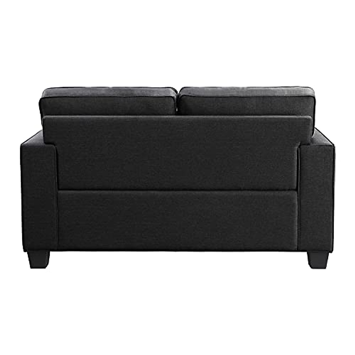 Lexicon Fernleaf Living Room Loveseat, Black