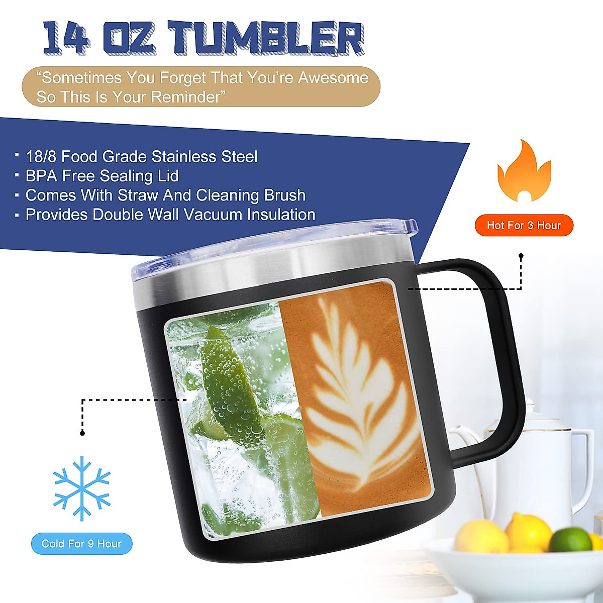 Get Well Soon Gifts for Men, 10 Pieces Sick Care Package for Men, Unique Gifts Baskets with Throw Blanket 14oz Insulated Mugs for After Surgery Recovery Cancer Chemo Sympathy Inspirational