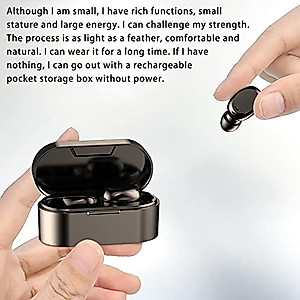 Wireless Bluetooth 5.0 Headset Touch Control- Bluetooth Headset Intelligent Noise Reduction Hd Call -Waterproof,Rich- and Full Bass,Long Standby Time,Compatible with iOS&Android for Sports Gym