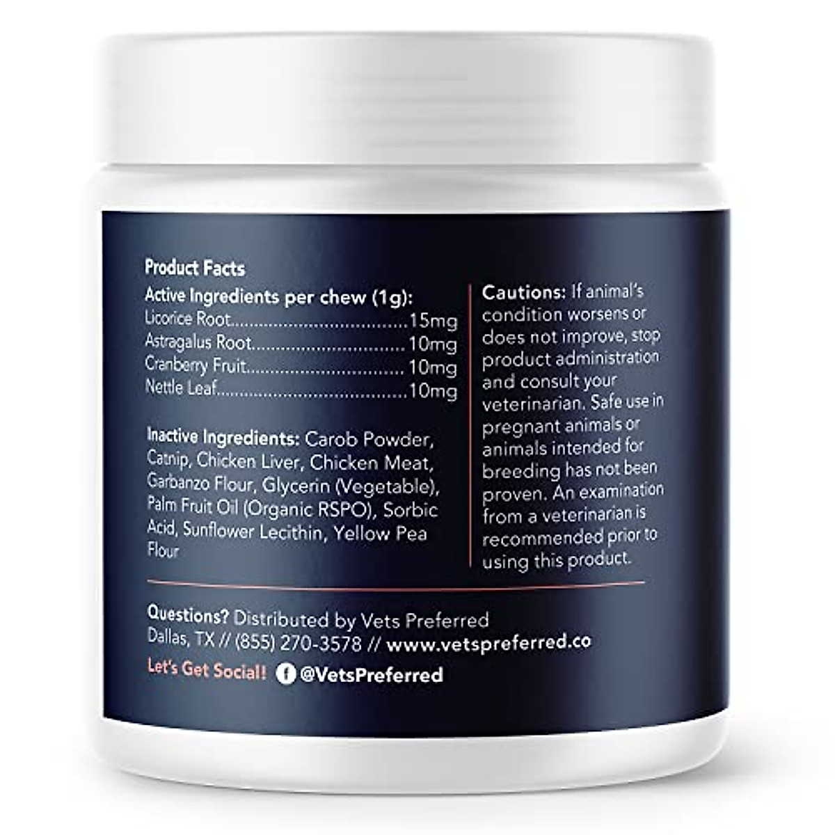 Vets Preferred Cat Urinary Tract Chews – UT Care Health Soft Chews – Supports Healthy Urinary Tract – Promotes Normal Bladder and Kidney Function - Chicken Flavored - for All Cat Sizes - 60 Count