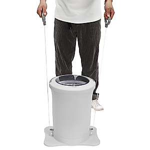 Manual Clothes Dryer Spinner, Portable Non electric Manual Clothes Spinner Laundry Dryer Machines for Camping, Traveling, Hotel, RV, Apartment (White)