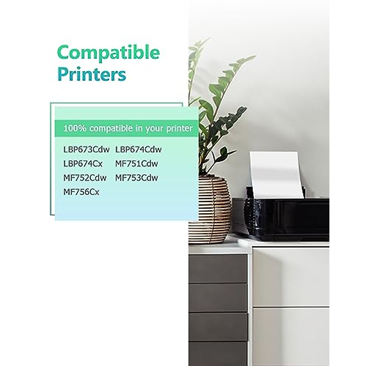 069H Toner Cartridge Compatible Replacement for Canon 069 for imageCLASS MF753Cdw MF751Cdw LBP674Cdw Printer (3 Black)