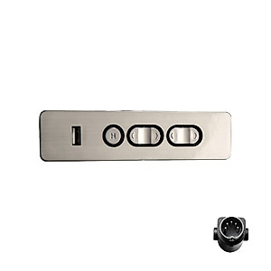 Power Recliner Lift Chair Electric Sofa 5 Button 5 Male Pin 2 Female Pin Hand Control Replacement with USB