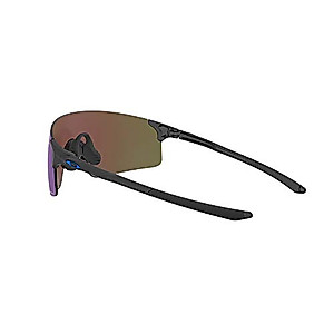 Oakley Men's OO9454 EVZero Blades Rectangular Sunglasses, Steel/Prizm Sapphire, 38 mm