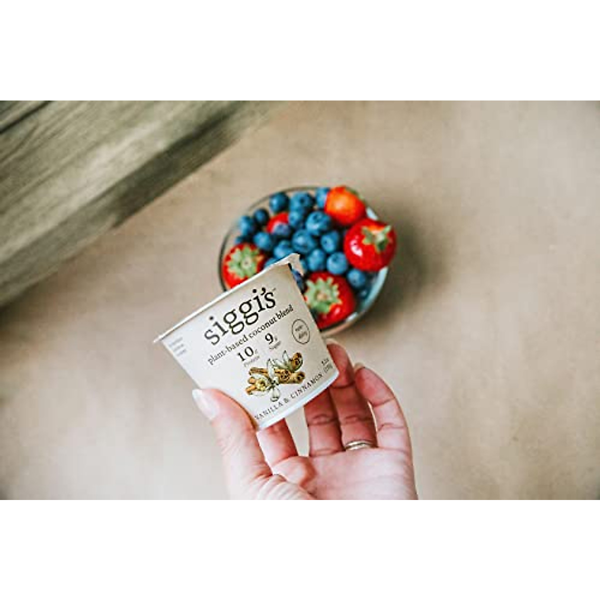 Siggis, High Protein Plant Based Blend Oz, Vanilla Cinnamon, 5.3 Ounce