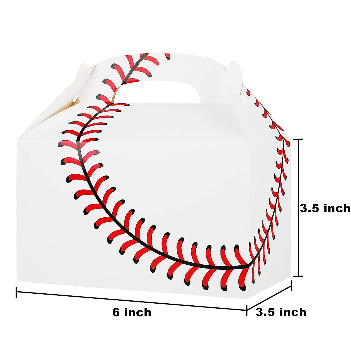 Baseball Party Favor Treat Boxes 24 PCS Baseball Sports Theme Party Gift Box Candy Snack Goodie Bags Cardboard Boxes for Kids Adults Baby Shower Birthday Party Decoration Baseball Party Supplies