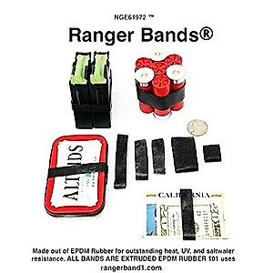Ranger Bands® 35 Mixed Count Made from EPDM Rubber for Survival and Strapping Gear Made in The USA