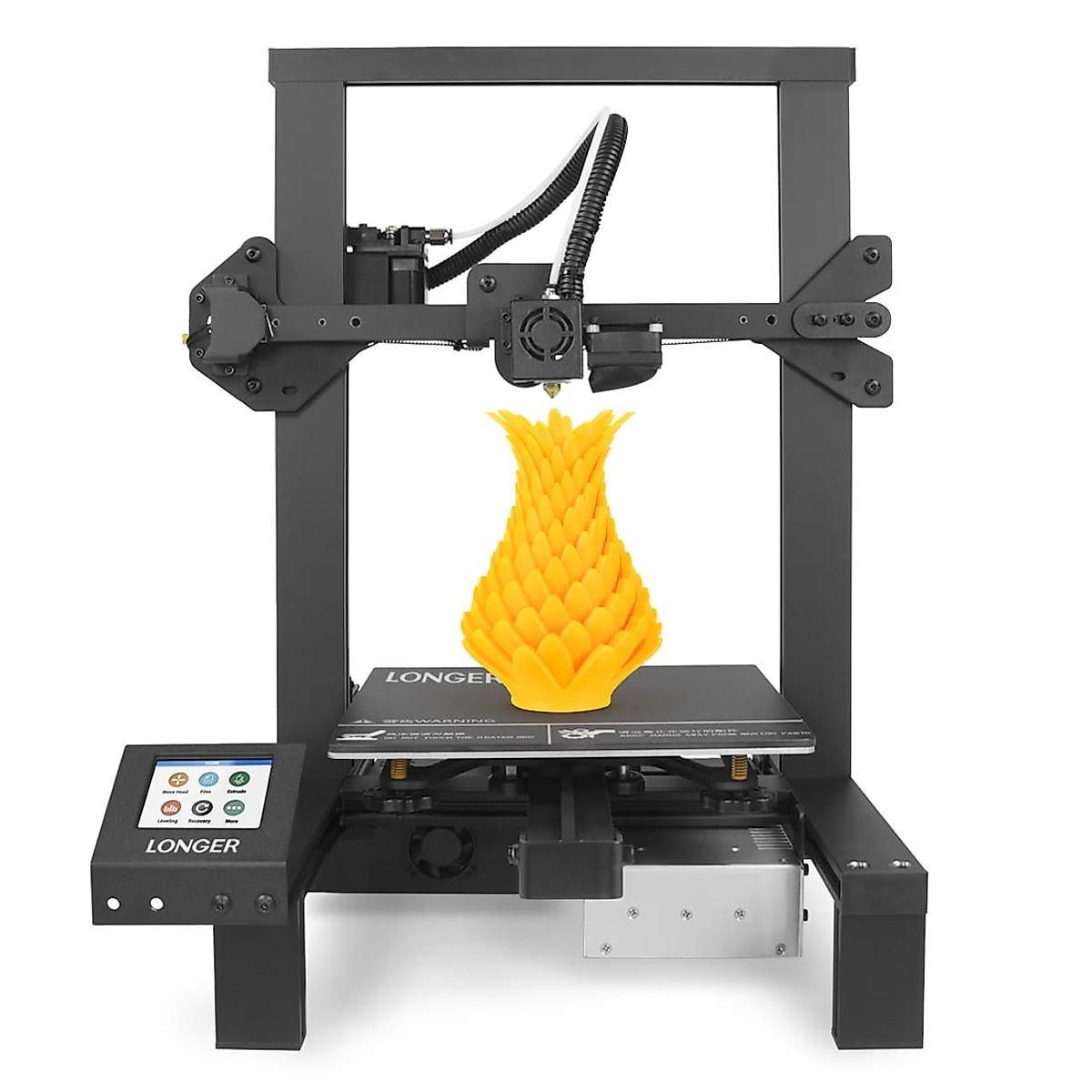 LONGER LK4 3D Printer 90% Pre-Assembled with 2.8" Full Color Touch Screen, Resume Printing, Filament Detector, Built-in Safety Power Supply 220x220x250mm