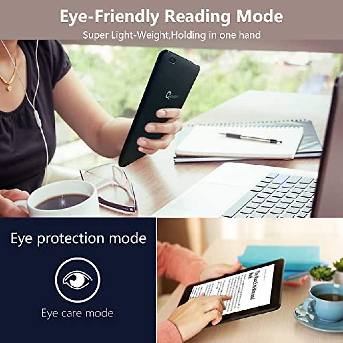 CWOWDEFU Tablet 8 Inch Android 11,WiFi 5G + AX WiFi 6,Dual Camera 5MP+8MP,800x1280 IPS HD,2GB RAM 32GB ROM TF Expansion 256GB,Quad-Core A133, Bluetooth 5.0 (Black)