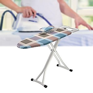 Ironing Board, Non-Slip Foldable Ironing Stand, Ironing Board with Iron Rest Features, Extra Wide Countertop Ironing Board, Adjustable Height, Home Ironing Board