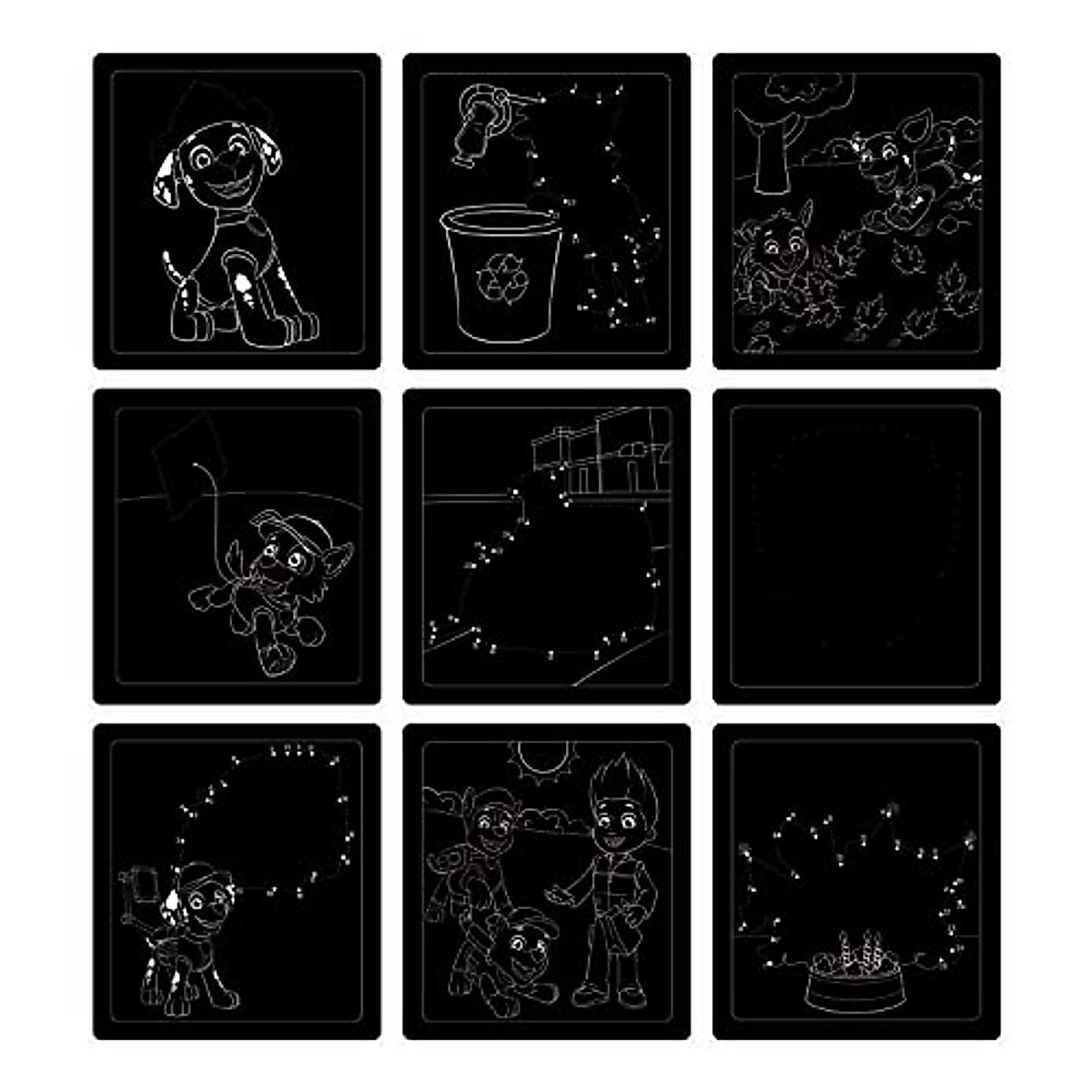 Melissa & Doug PAW Patrol Scratch Art 3-Pack – Chase, Skye, Marshall Color Reveal Travel Activity Pads - Reverse