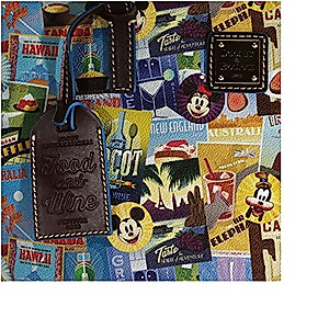 Disney Parks Dooney and Bourke Epcot Food and Wine Shopper Tote Bag Purse 2016