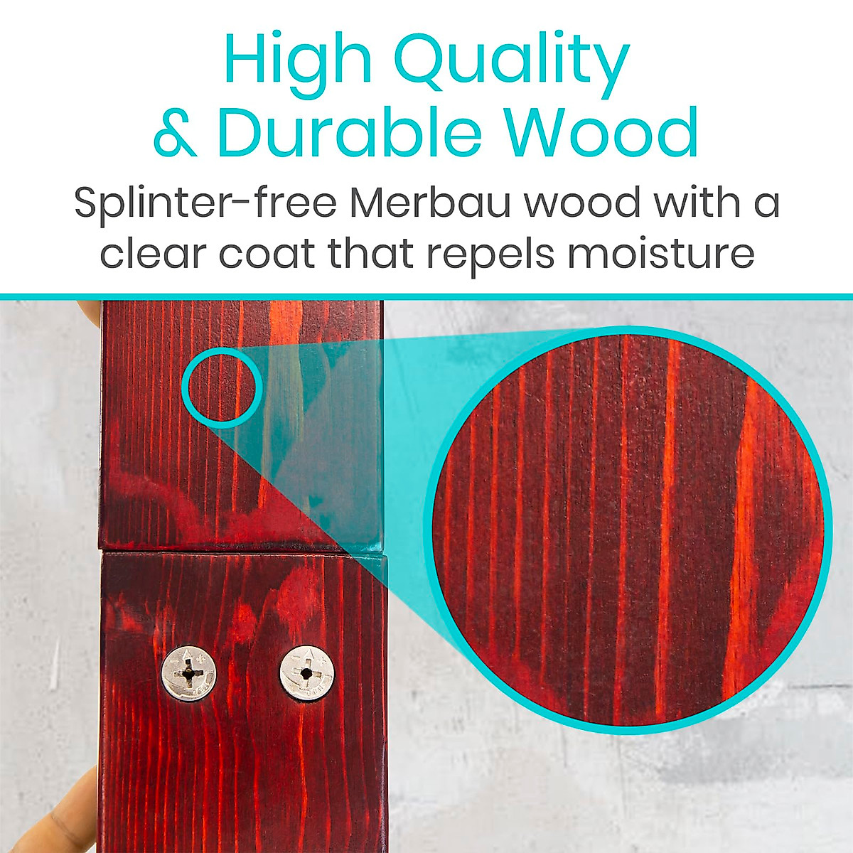 Vive Wooden Finger Ladder for Physical Therapy - Easy Shoulder Rehab Equipment for Pain Relief - Occupational Rehabilitation Exercise for Frozen Shoulder, Chronic Pain, Rotator Cuff Injury, Surgery