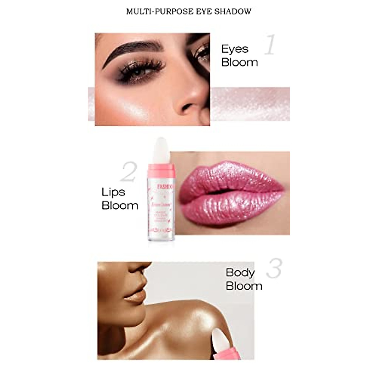 2 Pack Polvo De Hadas, Body Brightens the Natural Three-dimensional Face Blusher Patting Polvo De Hadas Powder Highlighter Makeup. (01# White moonbeam)