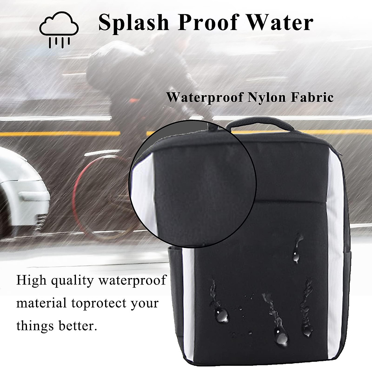 Gaming Console Backpack for , Nylon Fabric Shockproof Waterproof Travel Carrying Case, Travel Case for Headset and Game Accessories