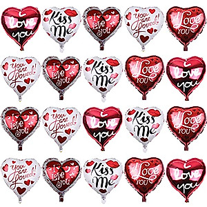 Happy Valentines Day Balloons Party Decorations Supplies - I Love You Kiss Me You are Loved Valentines Balloons Romantic Decorations