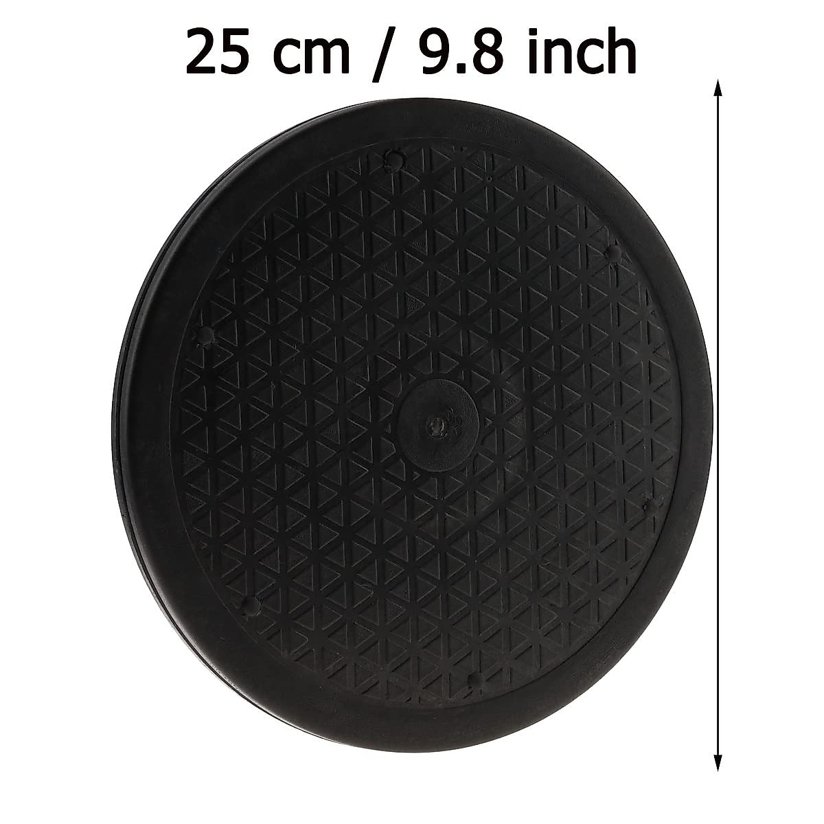 Meiwlong 9.8 Inch Heavy Duty Stand Swivel Steel Ball Bearings Rotating Turntable Lazy Susan Organizer Bins for TV's Computer Monitors Laptops Tables Artwork Potted Plants