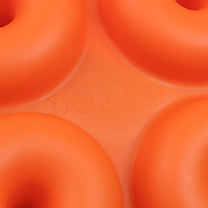 Cozihom 6-Cavity Silicone Donut Mold, Silicone Bagel Mold, Non-Stick Donut Mold, Food Grade Silicone, BPA Free, 3 Pcs