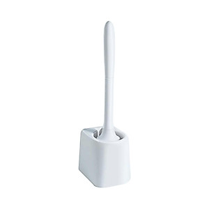 SAAKO Wall Mounted Toilet Brush Plastic with Holder Toilet Cleaner Brush Bathroom Deep Cleaning Toilet Bowl Brush Easy to Install