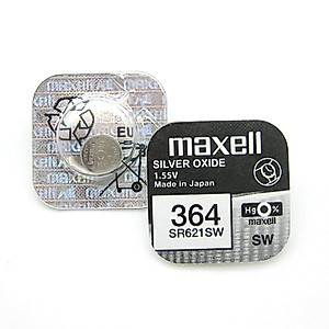 Maxell Silver Oxide Watch Battery SR621SW Low Drain Replaces 364
