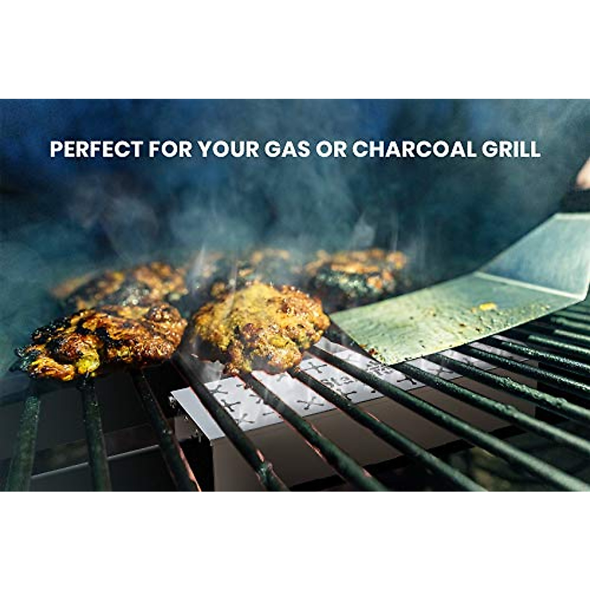 Stanbroil Premium Smoker Box for Gas & Charcoal Grill, Stainless Steel Wood Chip Box with Double V-shape Design